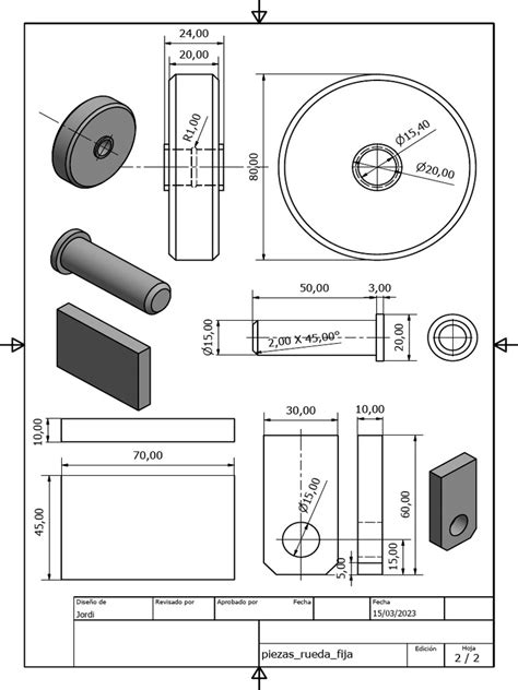 Piezas Rueda Fija Pdf