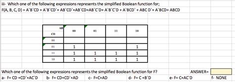 Answered Using Four Variable K Maps I Use The Followin