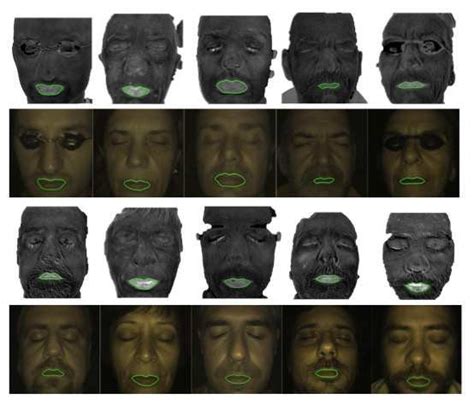 Lips Contour Segmented On Original Concentration Maps 1st And 3rd Download Scientific Diagram