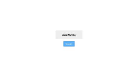 generate random serial number