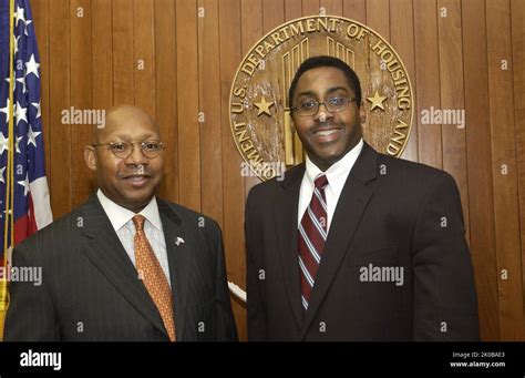Secretary Alphonso Jackson With Mark Grider Secretary Alphonso