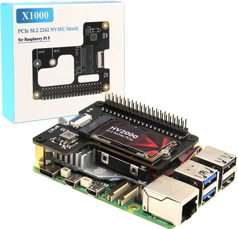 Geeekpi N05 M 2 M Key Nvme Hat Für Raspberry Pi 5 M 2 2242 Pcie To