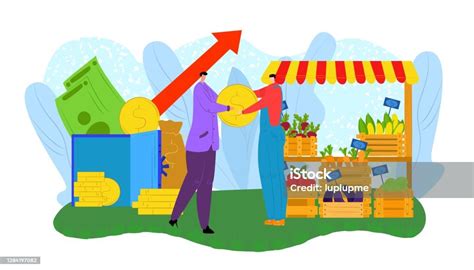 중소기업 벡터 일러스트레이션에 대한 자금 투자 시장 금융 성장 평평한 이익 과 성공 개념을위한 사업가 금융 개념에 대한 스톡 벡터 아트 및 기타 이미지 Istock