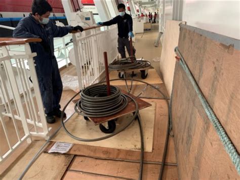 Lifeboat Davit Wire Rope Replacement For Cruise Ship Alatas Crane