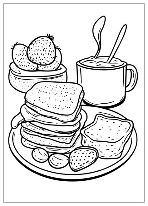 Breakfast Coloring Pages Color Your Way To A Delicious Morning