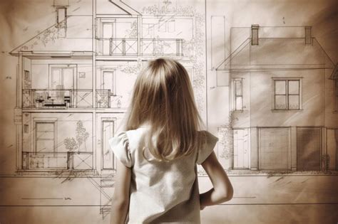 Premium AI Image Architect House Plan Girl Interior Generate AI