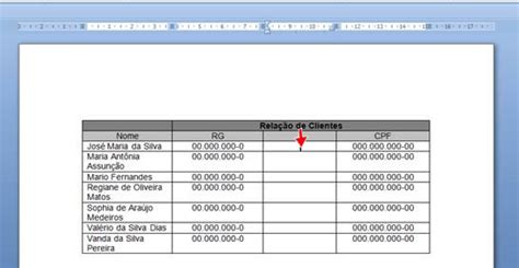 Como Inserir Colunas Em Uma Tabela No Word