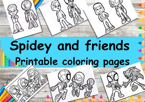 Coloring Pages Spidey And Friendsmarvelous Adventures Spider Man And
