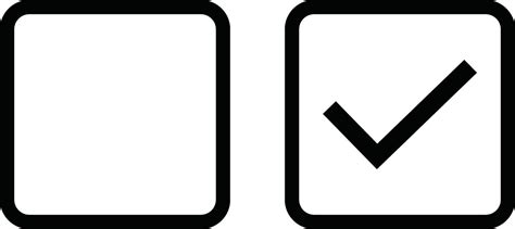 Checkbox Icon Set With Blank Check And Uncheck Icons 68532355 Vector Art At Vecteezy