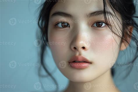 Ai Generated Asian Female Portrait With Perfect Skin Generate Ai