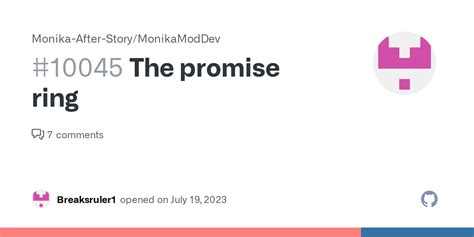 The Promise Ring · Issue 10045 · Monika After Storymonikamoddev · Github