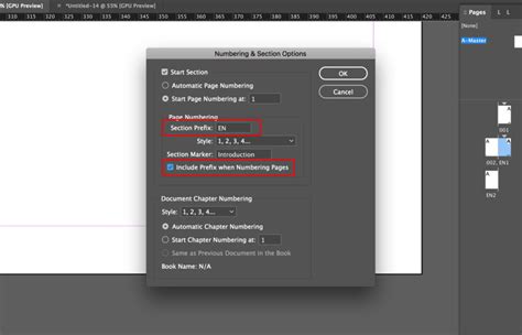 indesign page numbers step by step tutorial