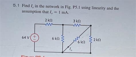 solved 5 1 find i in the network in fig p5 1 using