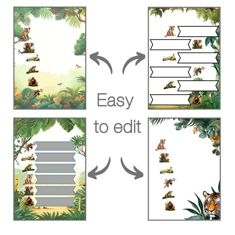 Jungle Theme Classroom Rules Posters Printable Class Rules For