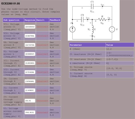 solved use the node voltage method to find the phasor values