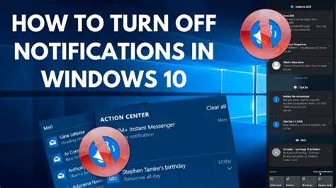 How To Turn Off Notifications In Windows 10 7 Ways