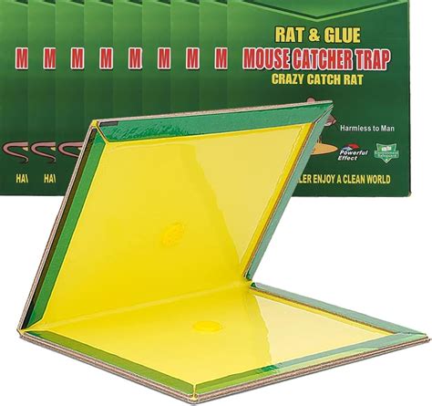 10 Pack Glue Traps for mice, Large Rat Traps with Enhanced Stickiness ...