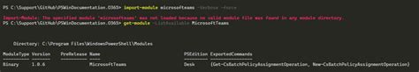Preview Of Preview Can T Import Module MicrosoftTeams Issue PowerShell