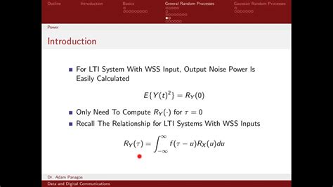 linear system output random process power youtube