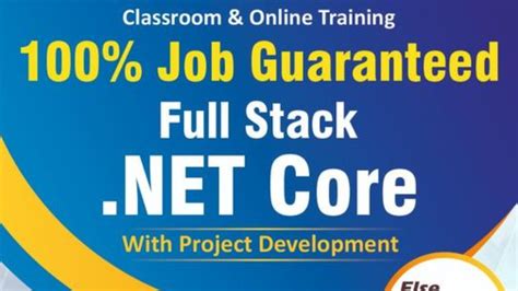 100 Job Guaranteed Program On Full Stack Dot Net Core Tickets By