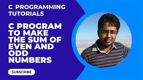 How To Write A C Program To Make The Sum Of Even And Odd Numbers Part