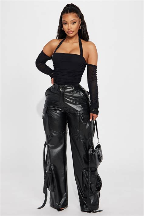 Replacing You Mesh Bodysuit Black Fashion Nova