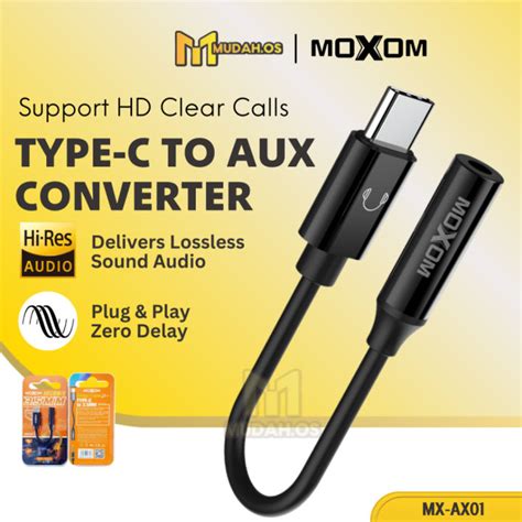 Moxom Adapter Type C To Mm Adapter Earphone Adapter Type C Audio