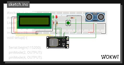 Esp32 Tex1 วัดระยะ Wokwi Esp32 Stm32 Arduino Simulator