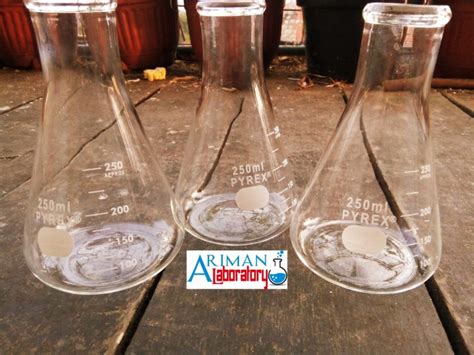 Jual Labu Erlenmeyer 250 Ml PYREX Kab Bandung Barat Ariman Laboratory Tokopedia