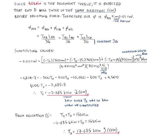 Example C Statically Indeterminate Analysis With Torque Solid Mechanics II