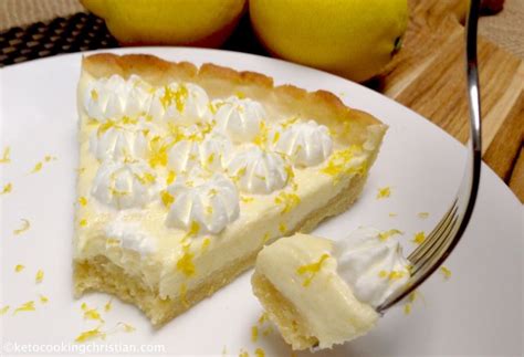 Lemon Mascarpone Tart Keto Low Carb And Gluten Free