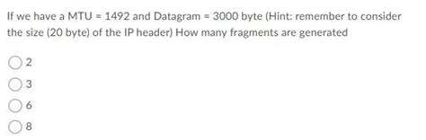 solved if we have a mtu 1492 and datagram 3000 byte