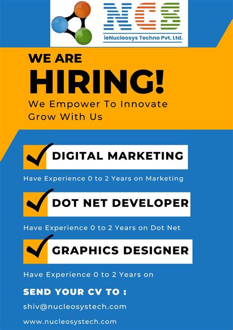 Nucleosys Tech On Linkedin Hiringnow Hiring Digitalmarketing