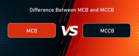 What Is The Difference Between MCB And MCCB Sell Best