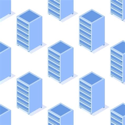 Premium Vector Data Server Seamless Pattern