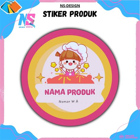 Jual Stiker Produk Kemasan Makanan Cemilan Gratis Design Stiker Label Makanan Custom