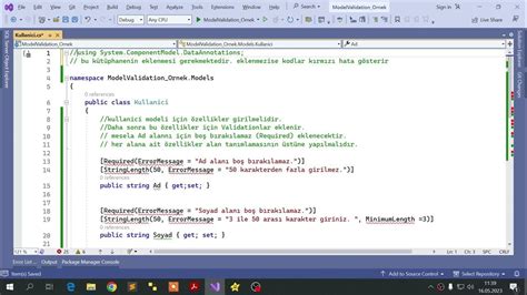 Aspnet Core Mvc Model Doğrulama Model Validation 1 Youtube