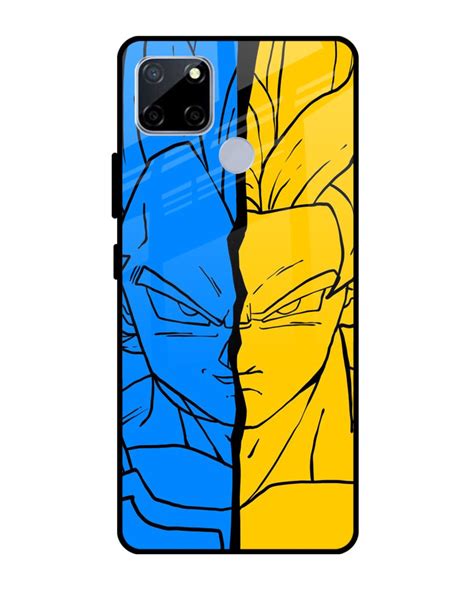 Buy Goku And Vegeta Premium Glass Case For Realme C12 Shock Proof