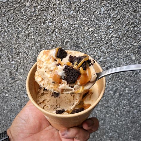 Coconut Ice Cream Served In Coconut Shell Icecream