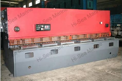 Guillotine Shearing Machine Supplier China Plate Shearing Machine Manufacturer Hi Sea Marine