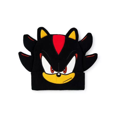 Shadow 3d Big Face Cuff Beanie Hat Sonic The Hedgehog Spencers