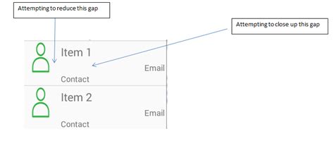 xml close up the gaps between elements in android layout stack overflow