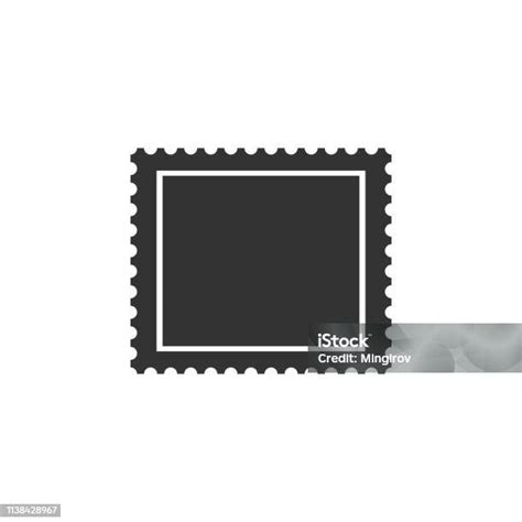 우편 우표 아이콘 절연 평면 디자인입니다 벡터 일러스트 엽서에 대한 스톡 벡터 아트 및 기타 이미지 엽서 고무도장 공란 Istock