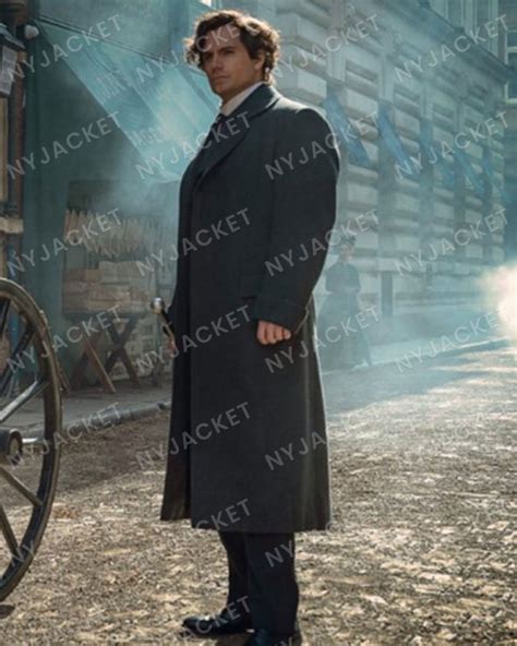 Enola Holmes 2 Henry Cavill Coat Sherlock Holmes Black Coat