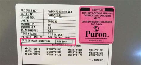 Trane Furnace Age How To Read The Serial Number