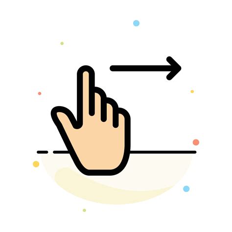 Finger Gestures Right Slide Swipe Abstract Flat Color Icon Template 12953946 Vector Art At Vecteezy