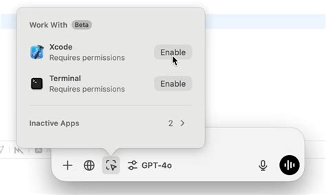 ChatGPT now works with apps on Mac! 💻 ⚙️ If you work in Xcode/VS Code, no more copy/pasting your ...