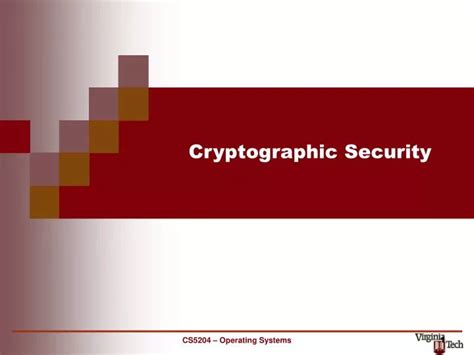Ppt Cryptographic Security Powerpoint Presentation Free Download