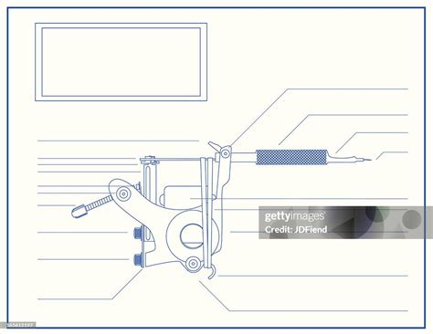 Blueprint Of A Tattoo Machine High Res Vector Graphic Getty Images