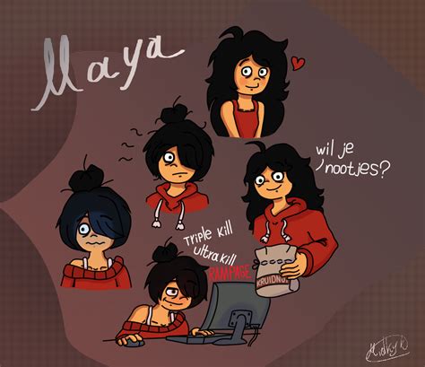 Maya From Ongezellig By Midkyk On Newgrounds